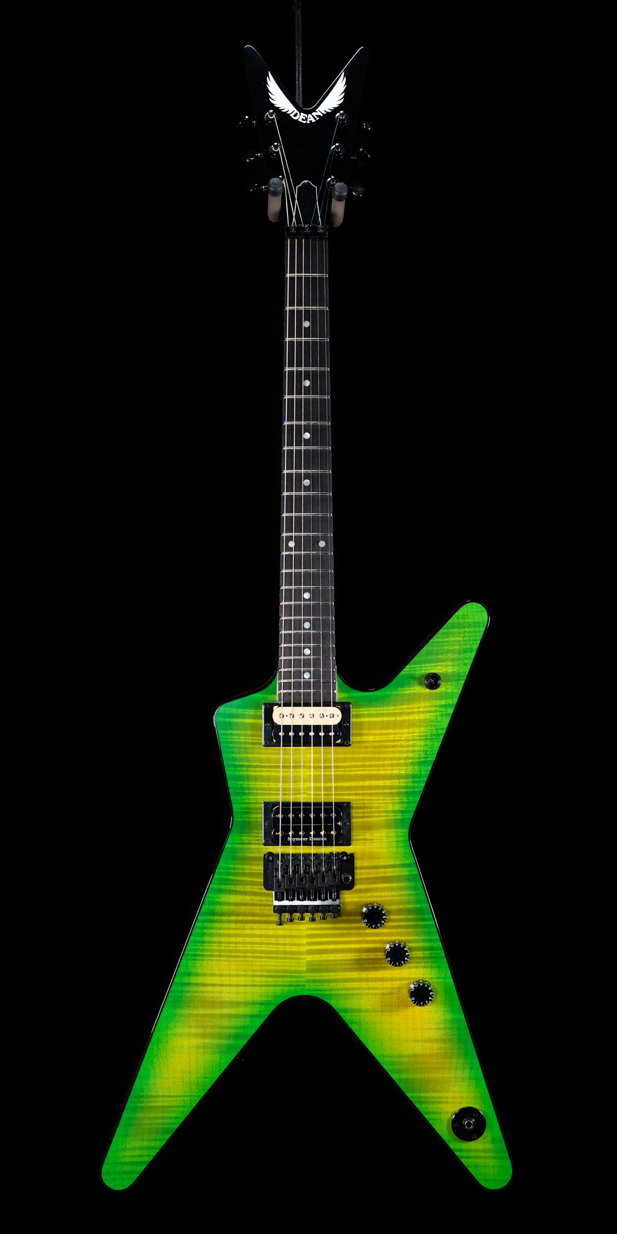 Dean USA ML Floyd Flame Top - Slime Green | Axe Palace